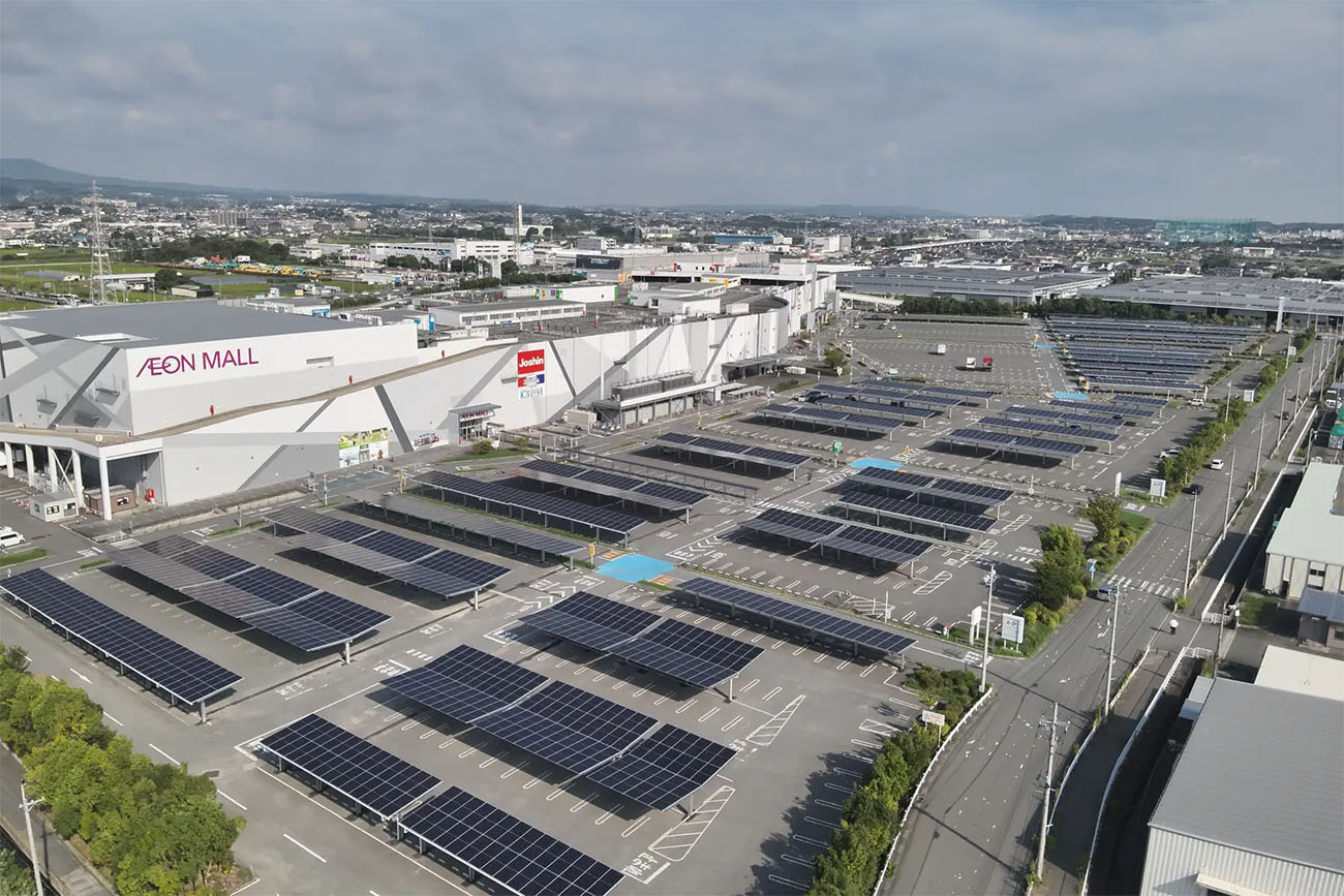 Sun Trinity adds 3.1MW Nara solar carport, expands Aeon Mall ...